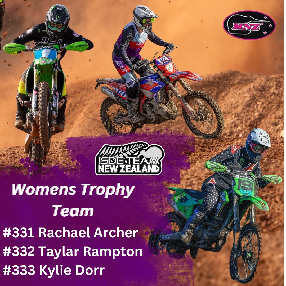 Historic Milestone: Motorcycling New Zealand has entered a Women’s Team in the 2024 ISDE ...